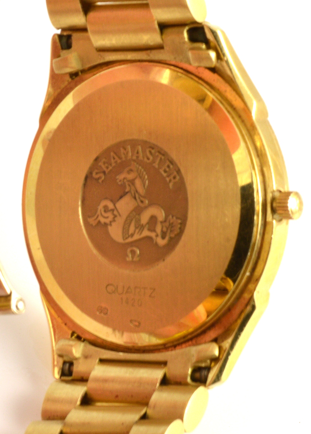 18ct gold gents Omega Seamaster